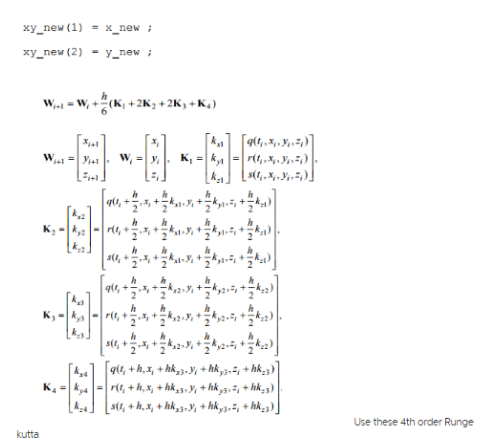 Solved I need that 4th order Runge Kutta Equation to be | Chegg.com