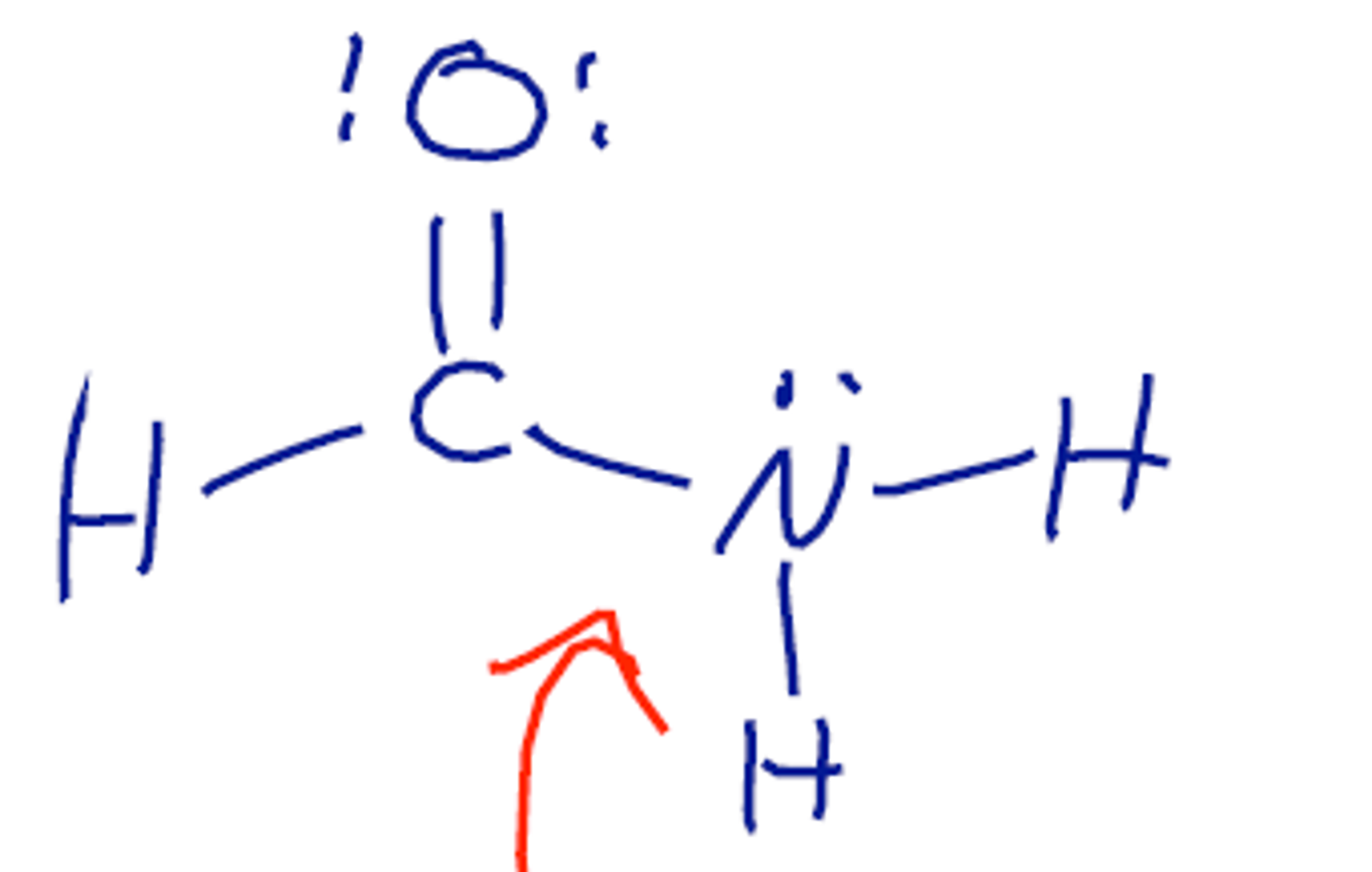 (Solved) - In the correct Lewis structure for this compound NH2CHO, how ...