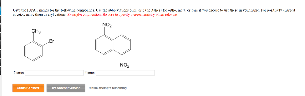 Solved Give the IUPAC names for the following compounds. Use | Chegg.com