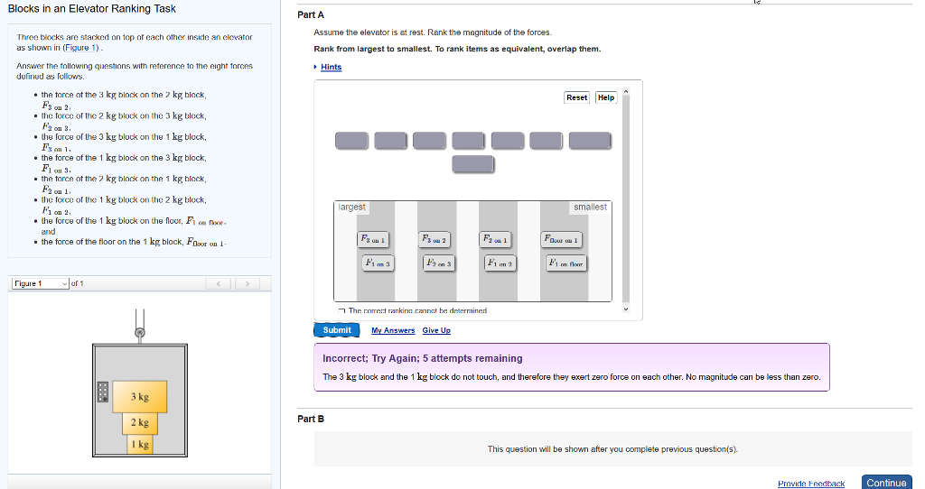 Solved Blocks in an Elevator Ranking Task Part A Assume the | Chegg.com