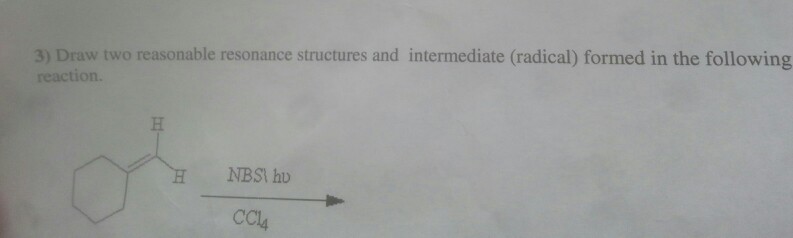 Solved 3) Draw two reasonable resonance structures and | Chegg.com