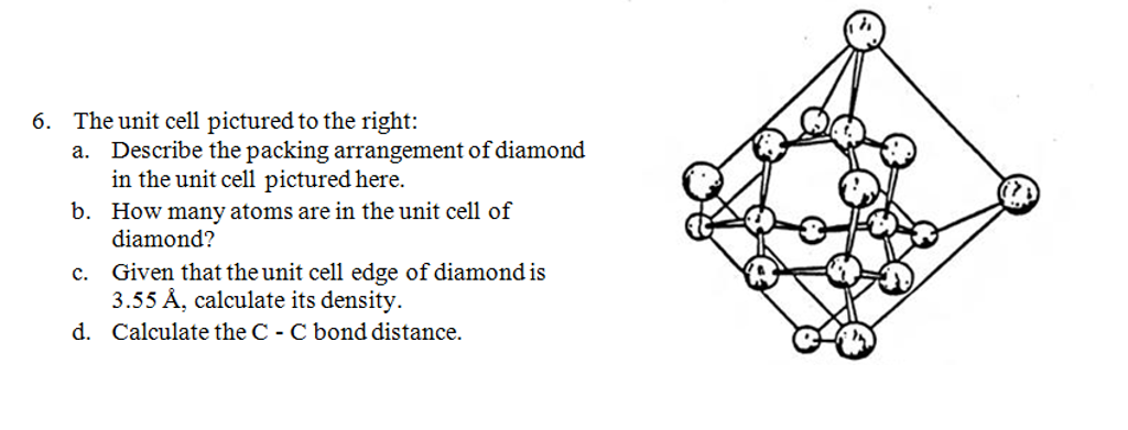 Solved The unit cell pictured to the right: Describe the | Chegg.com