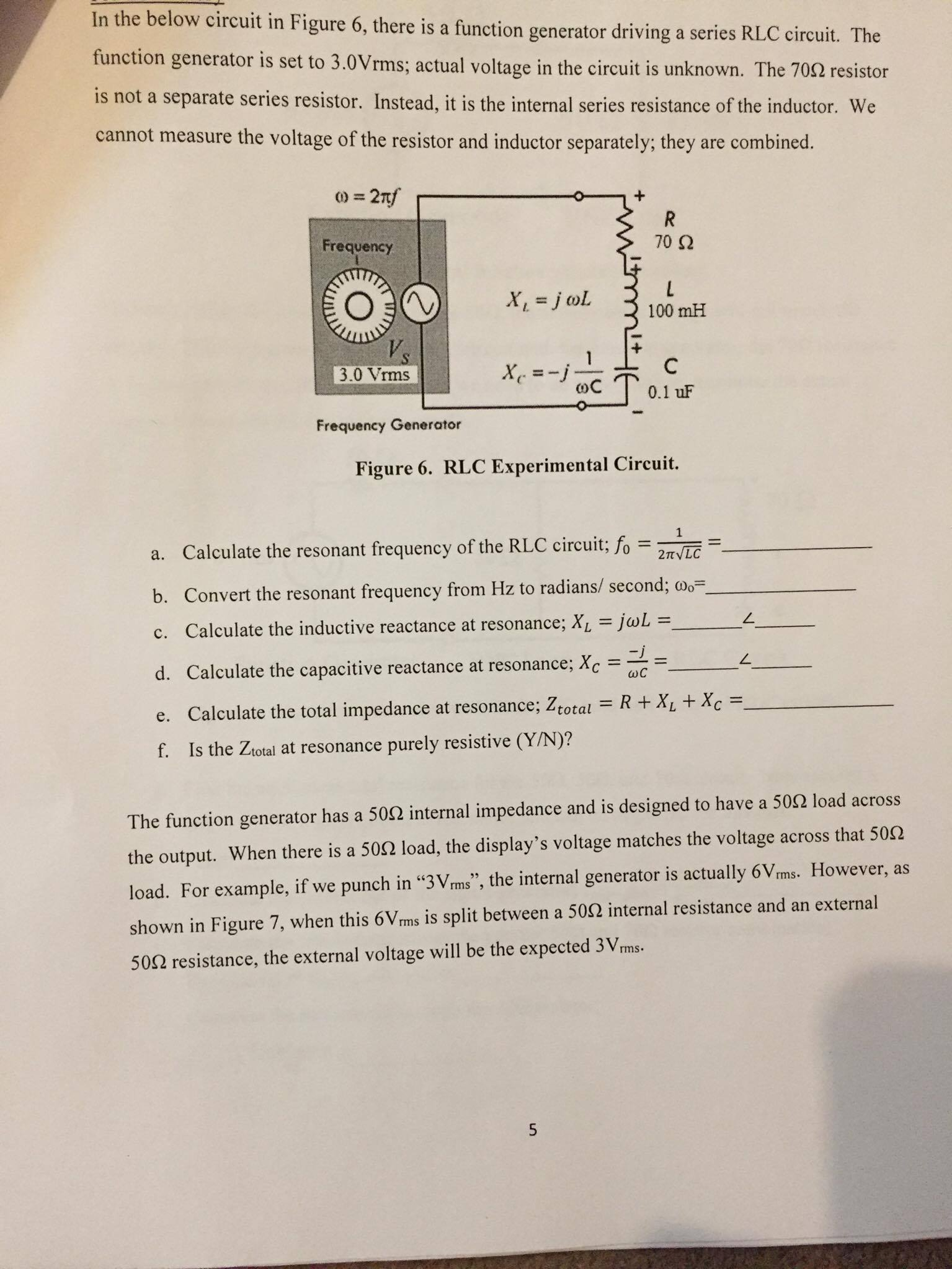 Solved In the below circuit in Figure 6, there is a function | Chegg.com
