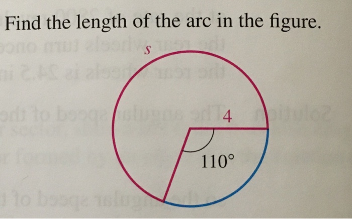 Solved Find the length of the arc in the figure. | Chegg.com