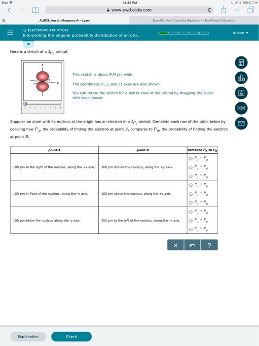 Solved Here is a sketch of a 2p_z orbital: This sketch is | Chegg.com