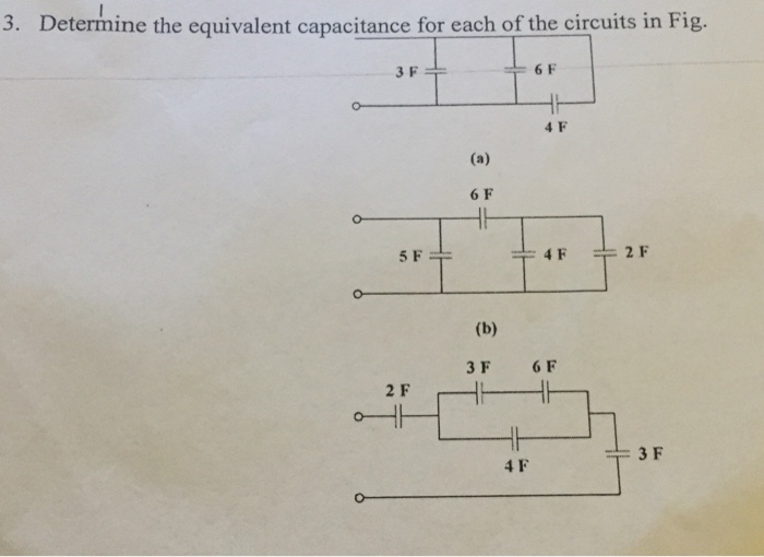 Solved Determine the equivalent capacitance for each of the | Chegg.com