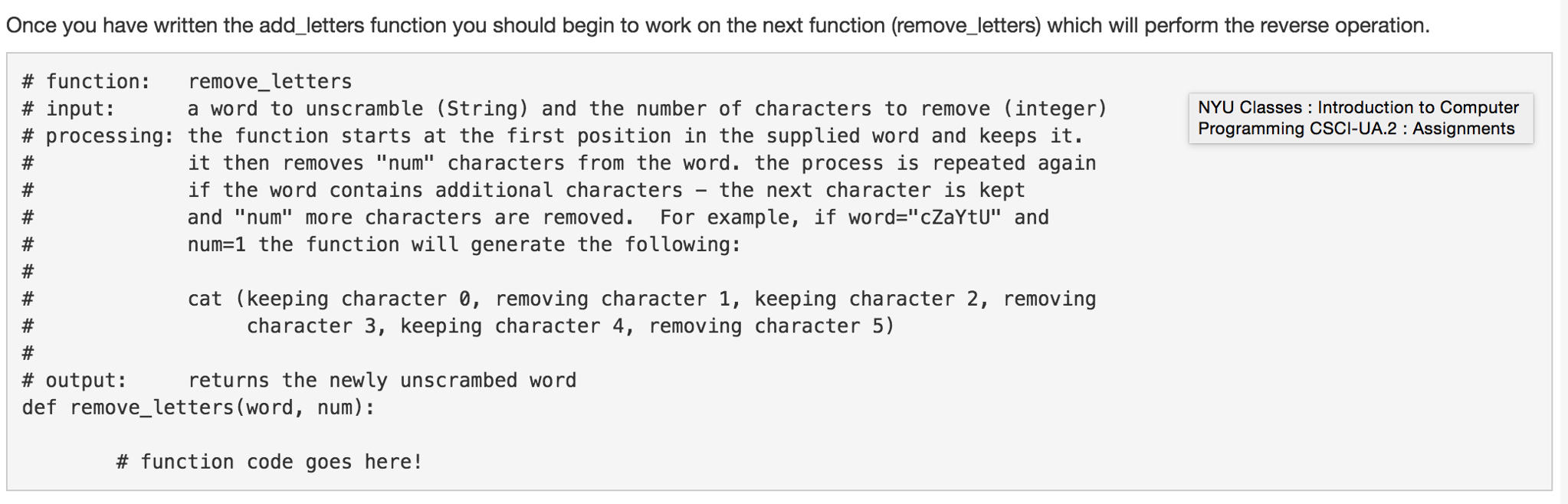 Solved For This Part You Will Be Writing A Series Of 7630