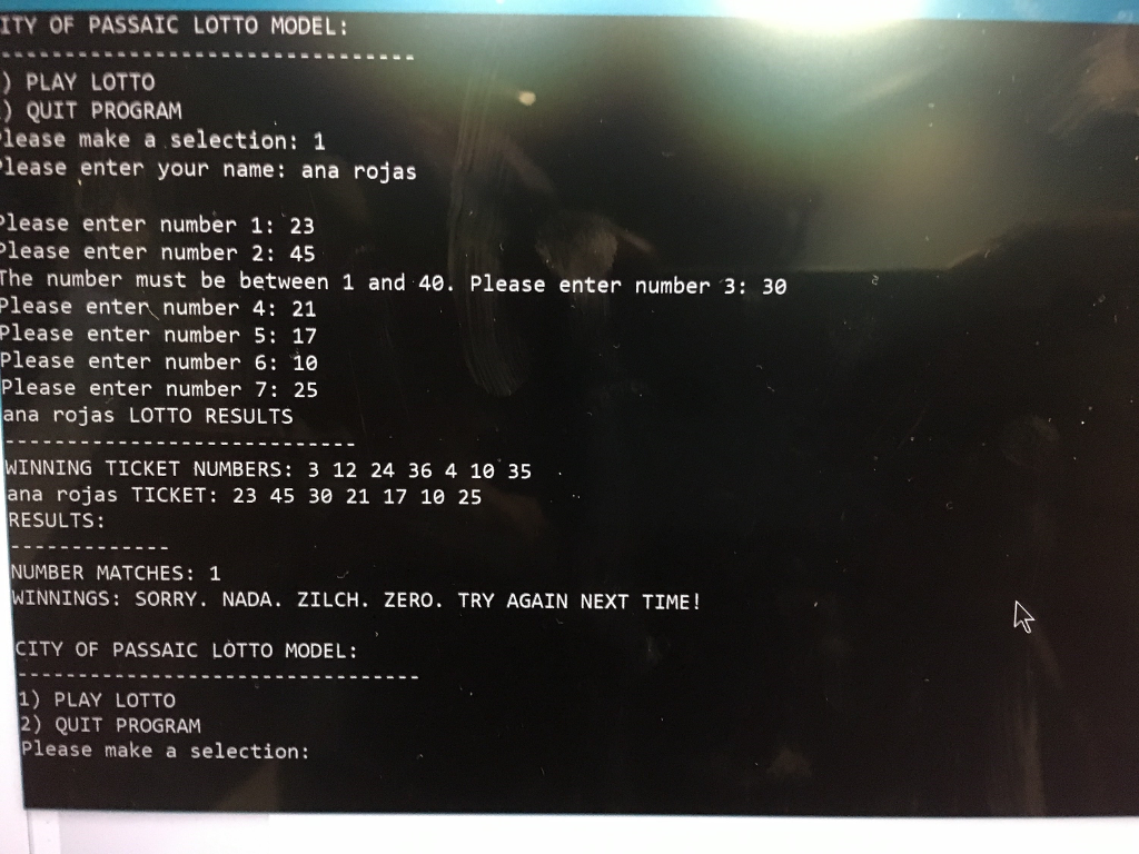 Solved So below is my completed code and when I run it in | Chegg.com