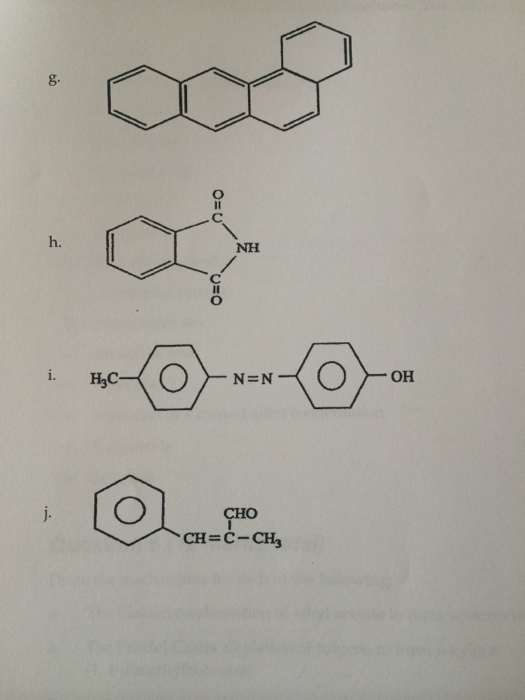 Solved For each of the above structures, select the | Chegg.com