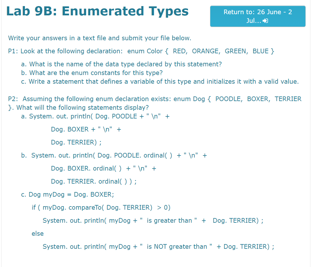 Solved Write your answers in a text file and submit your | Chegg.com