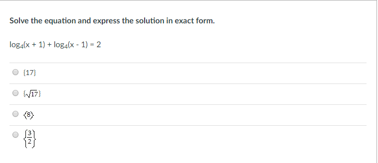 Solved Solve the equation and express the solution in exact | Chegg.com