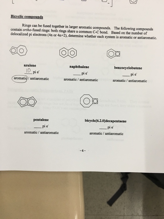 Solved Rings can be fused together in larger aromatic | Chegg.com