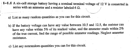 Solved A six-cell storage battery having a nominal terminal | Chegg.com
