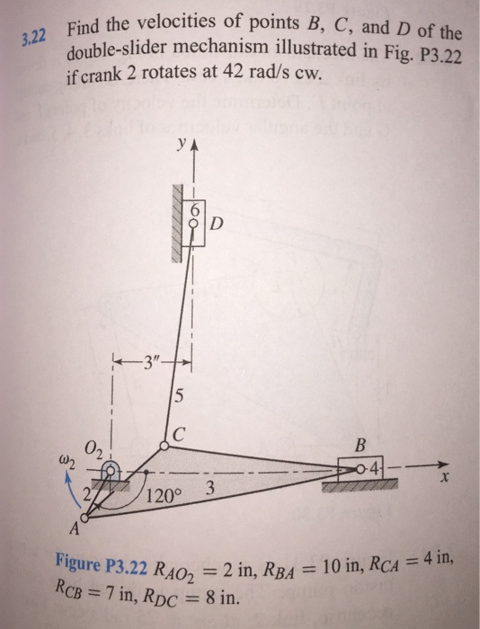 Solved Find the velocities of points B, C, and D of the | Chegg.com