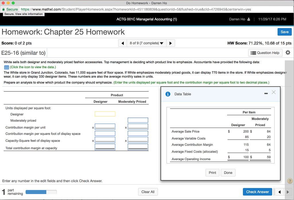 Solved Do Homework - Darren Ho Secure | Chegg.com