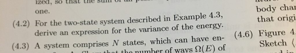 Solved Example 4.3 The two state system The first example is | Chegg.com