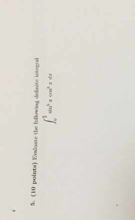 Solved Evaluate the following definite integral | Chegg.com