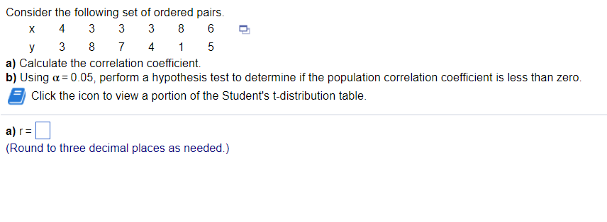 Solved Consider the following set of ordered pairs a) | Chegg.com