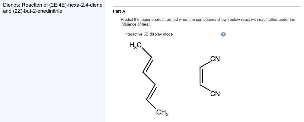 Solved Reaction of (2E, 4E)-hexa-2.4-diene and | Chegg.com