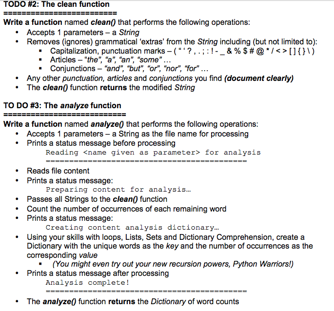 Using Python file input and comprehension | Chegg.com