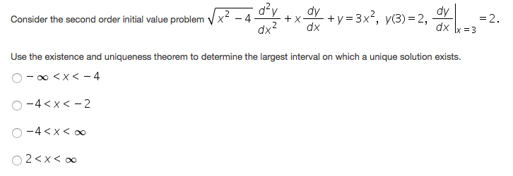 Solved Consider the second order initial value problem | Chegg.com