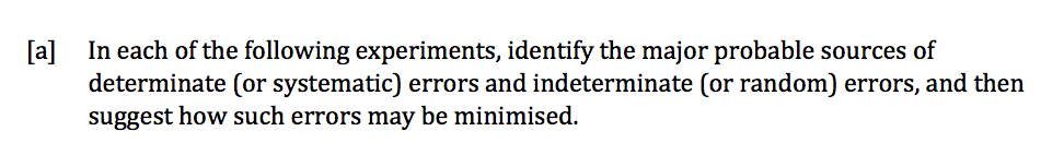 [a] In each of the following experiments, identify | Chegg.com