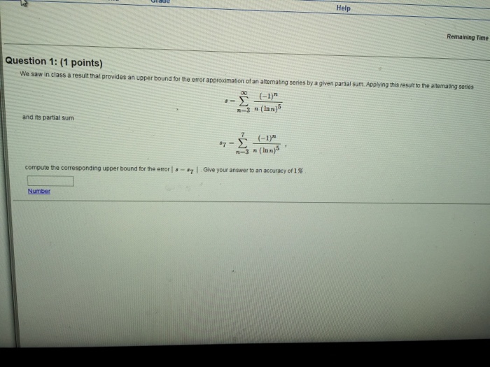 Solved We saw in class a result that provides an upper bound | Chegg.com