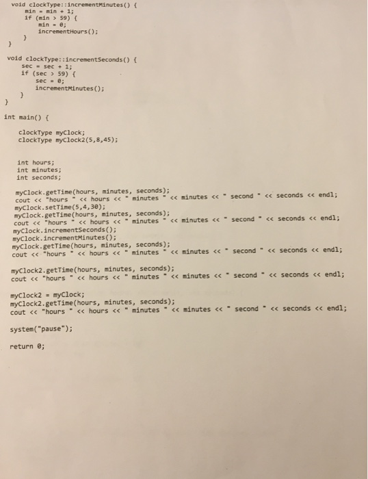 Solved Specifications: 1. Write a C++ program that uses a | Chegg.com