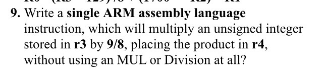 Solved Write a single ARM assembly language instruction, | Chegg.com