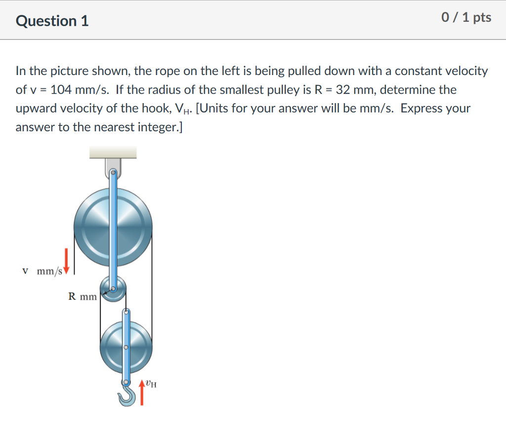 Solved Question 1 0/1 pts In the picture shown, the rope on | Chegg.com
