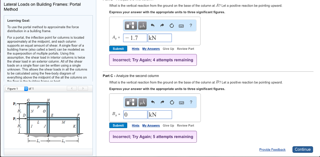 Solved Lateral Loads on Building Frames: Portal Method | Chegg.com