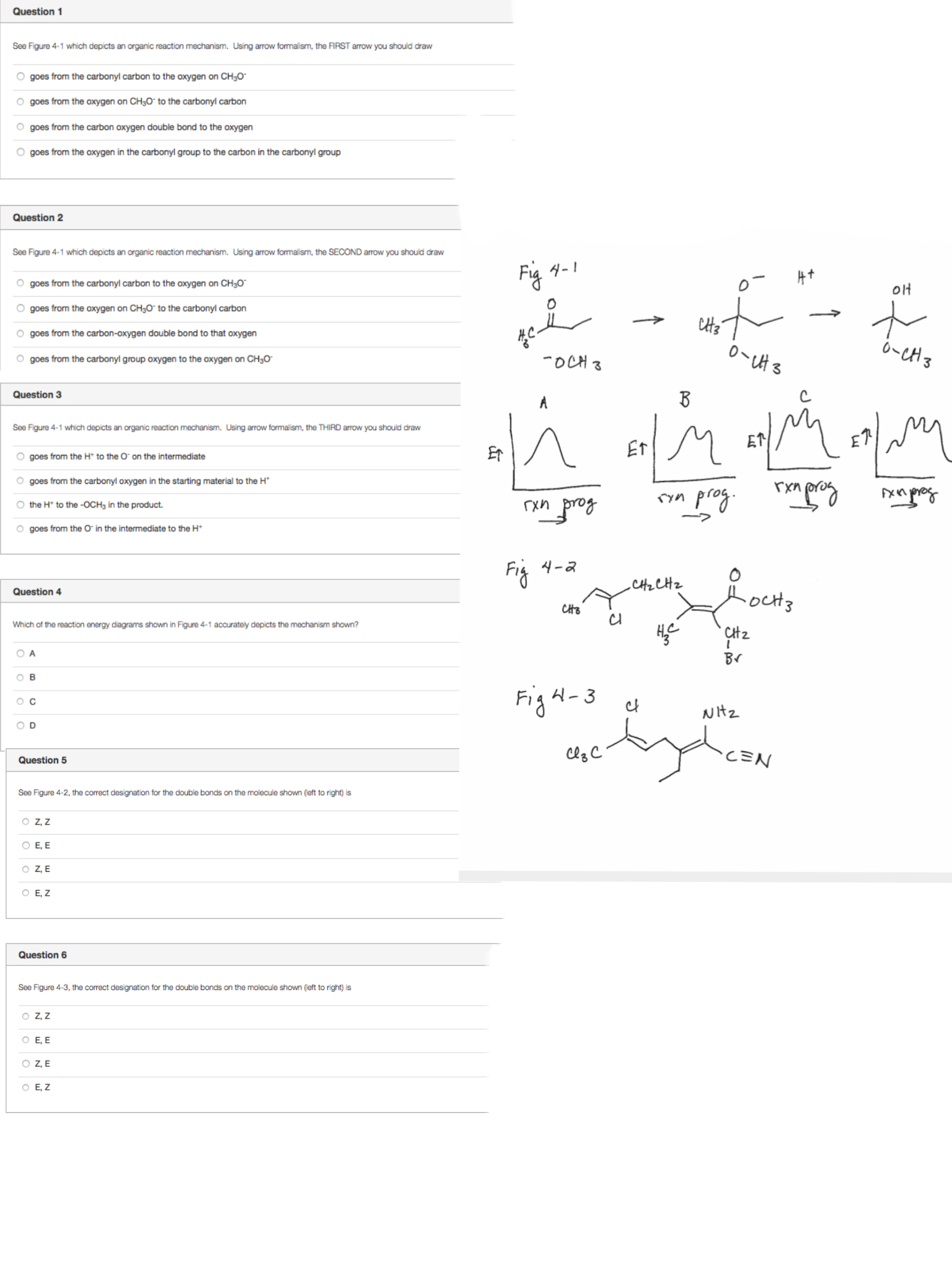 Solved Organic Chem Multiple Choice Help Chegg