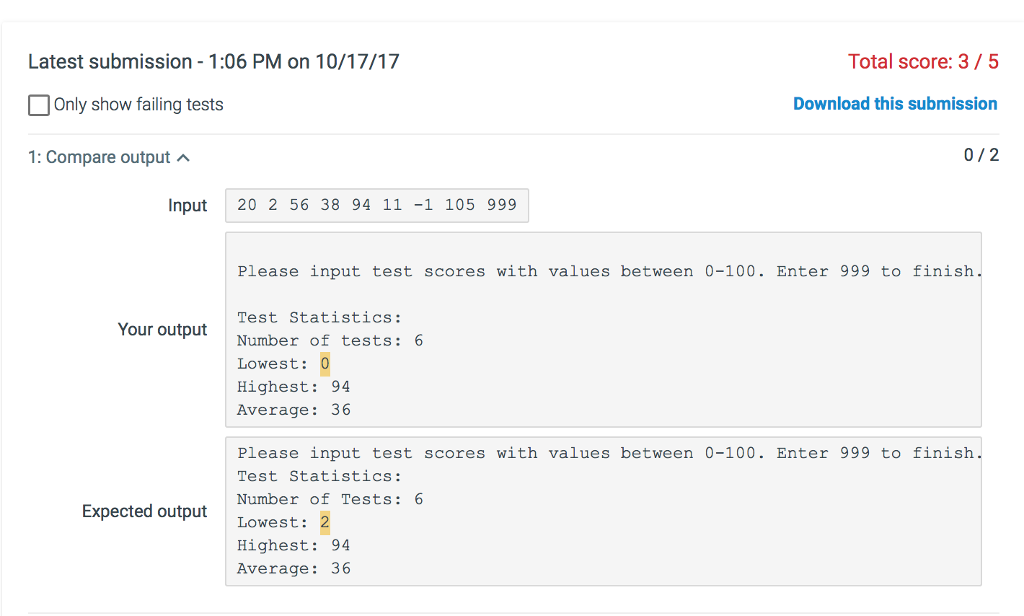 Solved Need help correcting code to make it like expected | Chegg.com Solved Need help correcting code to make it like expected | Chegg.com