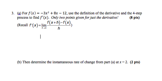 Solved For F x 3x 2 8x 12 Use The Definition Of The Chegg solved-for-f-x-3x-2-8x-12-use-the-definition-of-the-chegg