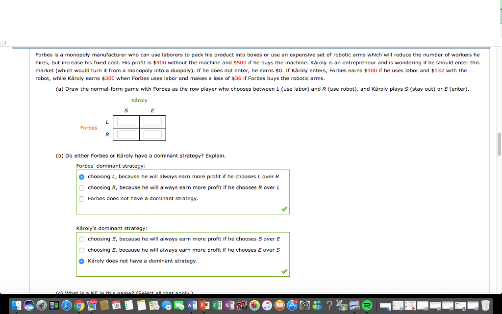 Forbes is a monopoly manufacturer who can use | Chegg.com