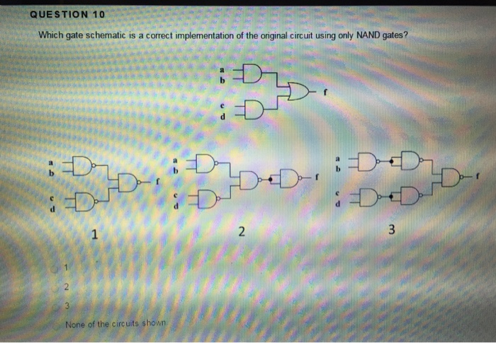 Solved Which gate schematic is a correct implementation of | Chegg.com