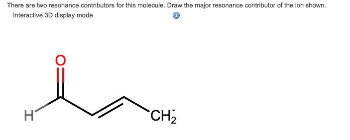 Solved There are two resonance contributors for this | Chegg.com