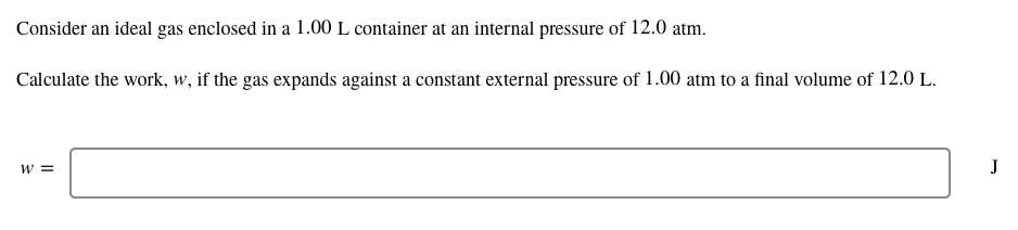 Solved Consider an ideal gas enclosed in a 1.00 L container | Chegg.com