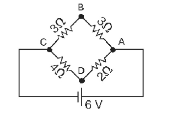 Solved What is the potential drop from point A to point B | Chegg.com