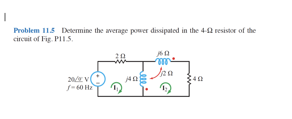 Solved Problem 11.5 Determine the average power dissipated | Chegg.com