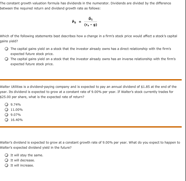 Solved The Constant Growth Valuation Formula Has Dividends Chegg solved-the-constant-growth-valuation-formula-has-dividends-chegg