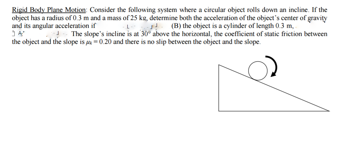 Solved Rigid Body Plane Motion: Consider the following | Chegg.com