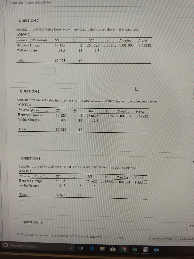 Solved Question Completion Status QUESTION 7 Consider the | Chegg.com