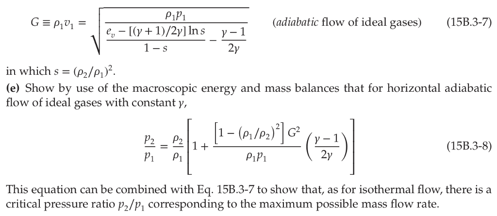 Steady flow of ideal gases in ducts of constant cross | Chegg.com