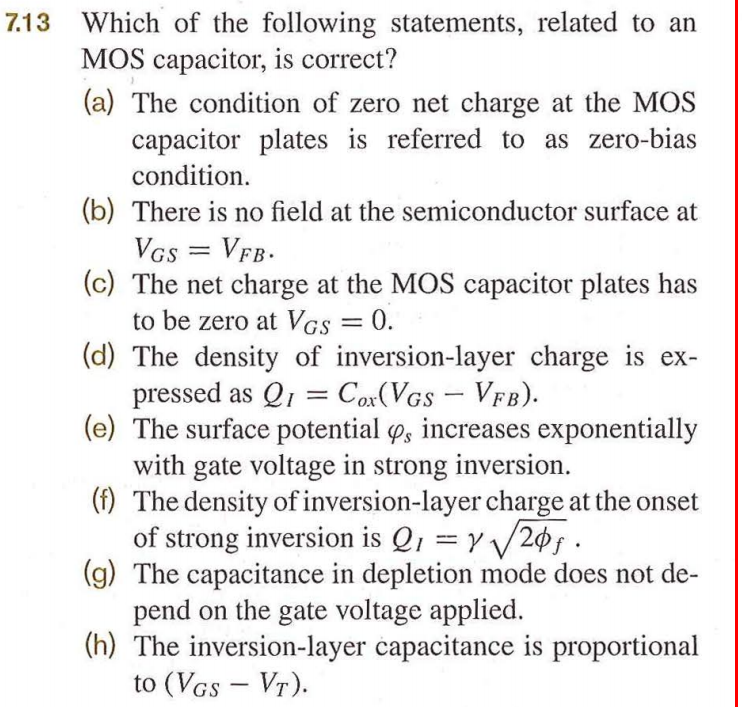 Solved Dear all, It is a MOS capacitor question from the | Chegg.com