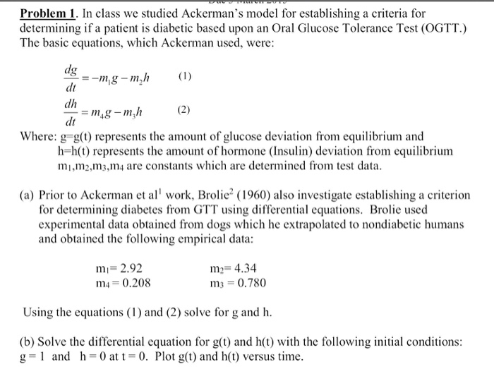 Solved In class we studied Ackerman's model for establishing | Chegg.com