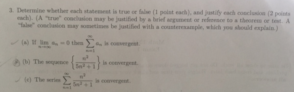 Solved Determine whether each statement is true or false (1 | Chegg.com