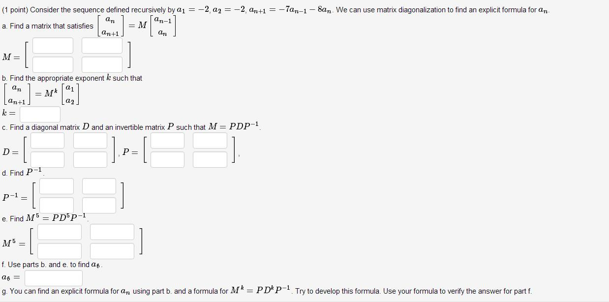 Solved Consider The Sequence Defined Recursively By A1