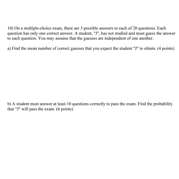 Solved 8) Suppose that random variable X counts the number | Chegg.com