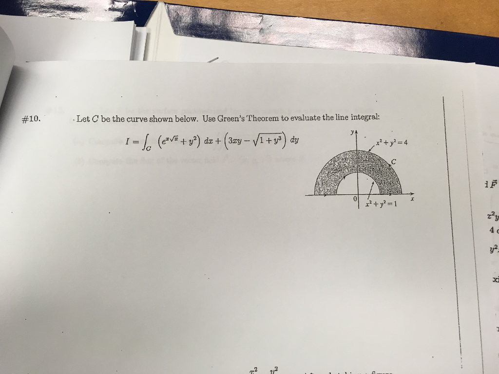 Solved Let C be the curve shown below. Use Green's Theorem | Chegg.com